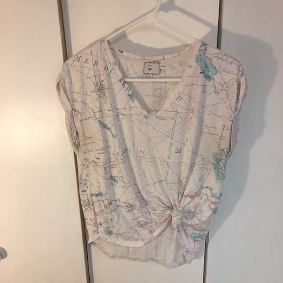 Anthropologie | Tops | Anthropologie Postmark Map Tee | Poshmark